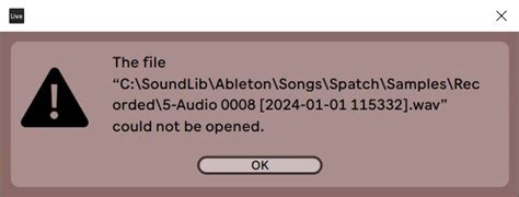File Could Not Be Opened When Recording Clips Ableton Forum
