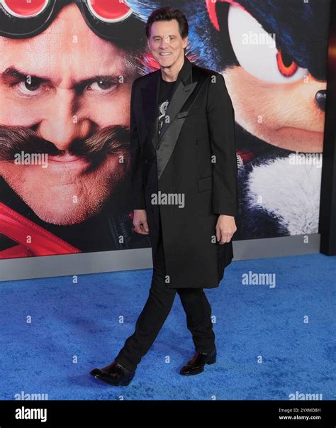 Jim Carrey Arrives At The Paramounts Sonic The Hedgehog 3 Los Angeles