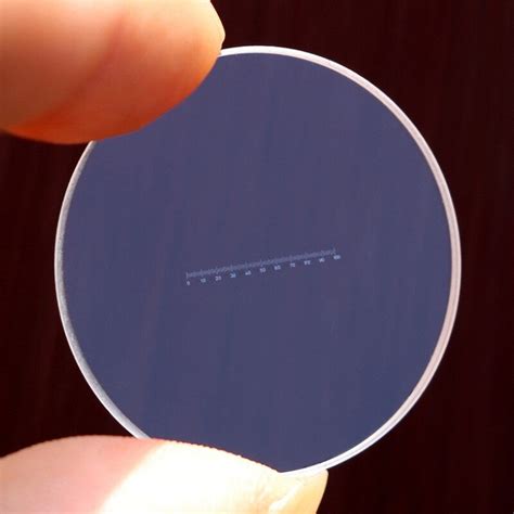 X 10 Scale Ruler Eyepiece Micrometer Div 0 1 Mm Ho Grandado