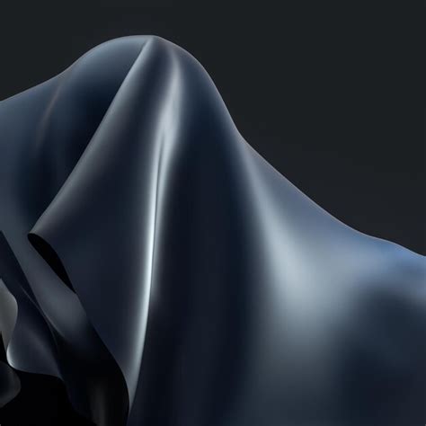 Premium Photo Abstract Fabric Shapes With Dark Background D Rendering