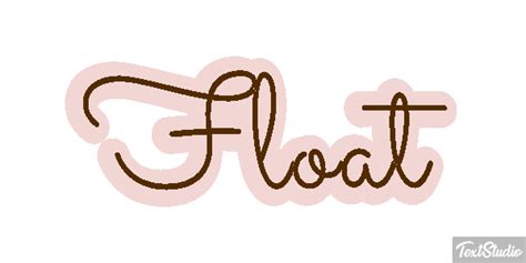 Float Word Animated  Logo Designs