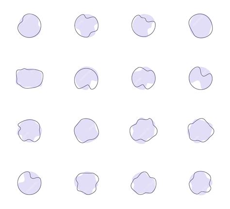 Premium Vector Organic Amoeba Blob Shape With Line Vector Illustration On White Background