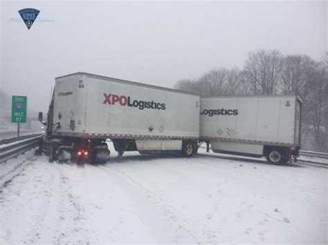 Crash Closes All Eastbound Lanes On Massachusetts Turnpike During Nor
