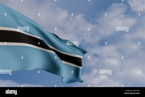national flag botswana botswana flag fabric flag botswana blue sky