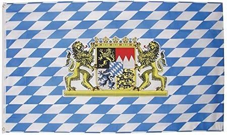 MFH Fahne 90x150 cm Deutsche Bundesländer Bayern mit Löwen Amazon