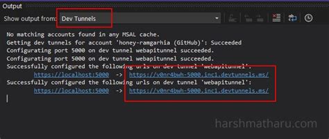 Share Local Services Across Internet With Dev Tunnels