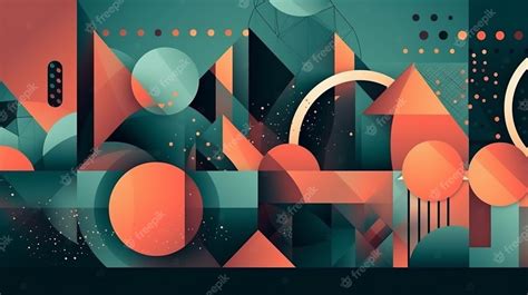 Premium Photo Various Geometric Shapes Minimal Background