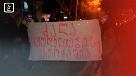 სტუდენტების პროტესტი Youtube