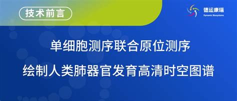 单细胞测序联合原位测序，绘制人类肺器官发育高清时空图谱 知乎