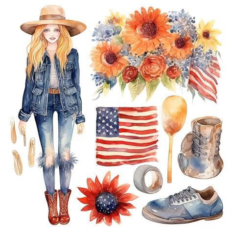 Premium Ai Image Illustrations Of Beautiful Boho Cowgirls