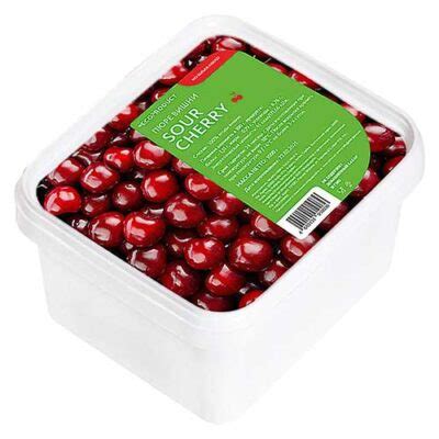 Пюре из вишни с сахаром EcoProduct, 1кг ⋆ VelesFood.com