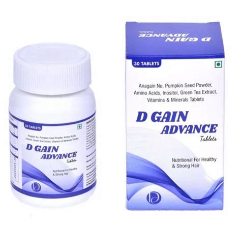 D Gain Advance Tablet For Hair Growth With Anagain Nu At ₹ 1099bottle