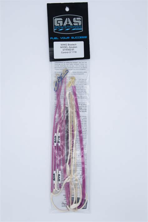 Bowtech Solution Natural With Flo Purple Servings Gas Bowstrings