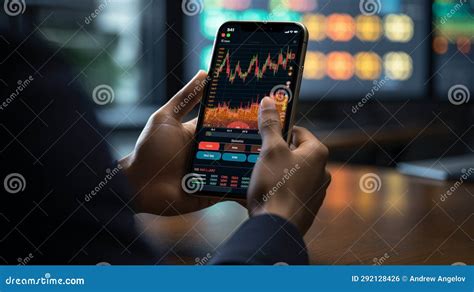 Young Male Stock Market Broker Analyzing Graphs On Multiple Computer