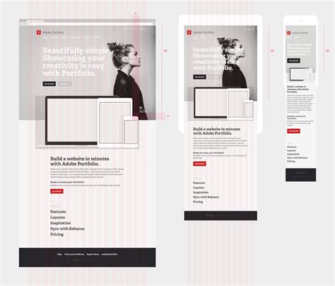 Adobe Portfolio Marketing Site Behance