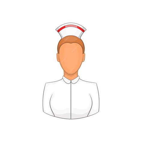 Premium Vector Nurse Icon In Cartoon Style On A White Background