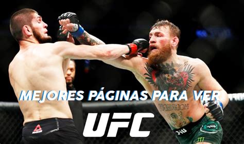 Ver UFC Online Las mejores páginas para ver UFC online