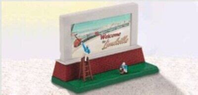 Lionel 6 14148 O Operating Billboard Sign Men Vignette EBay