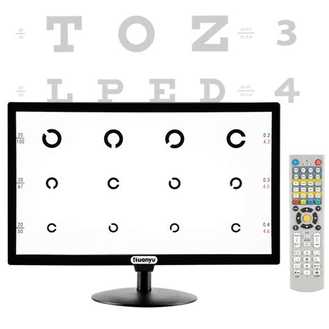 Buy Huanyu Visual Acuity Chart Digital 21 5inch LCD Electronic Optical Eye Charts With 44