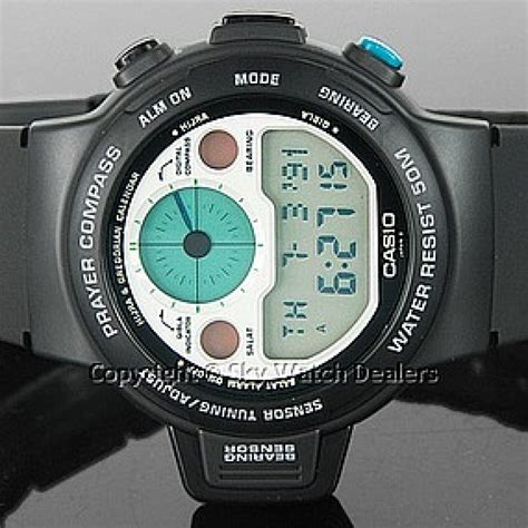 Casio Compass Watch Amazon Altimeter Barometer Thermometer Prayer