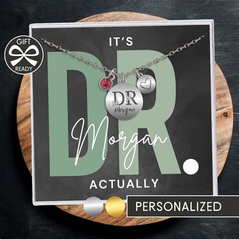Personalized Phd Graduation Necklace Custom Phd Doctoral Degree T