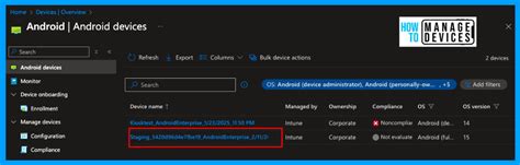 Enrollment Of Android Corporate Devices Using Staging Method Intune