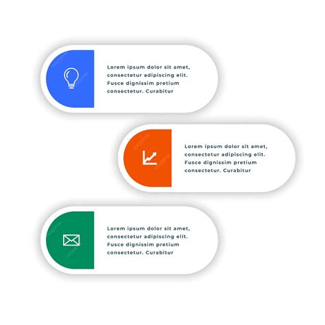 Free Vector Corporate Infographic 3 Steps Workflow Background For Success Marketing