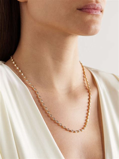 Anita Ko 18 Karat Gold Diamond Necklace Net A Porter