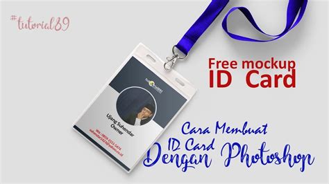 Cara Membuat ID Card Simple Tutorial Photoshop Free Mockup ID Card