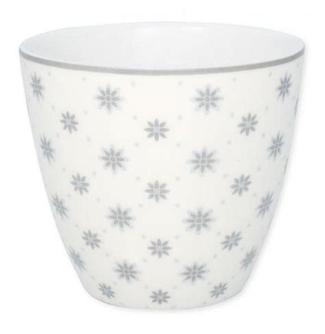 GreenGate Latte Cup Laurie P Grey Grau Gemustert Kaffeebecher