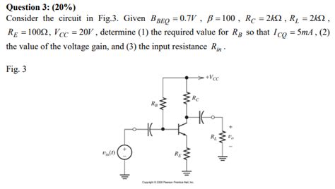 Solved Question Consider The Circuit In Fig Chegg Com