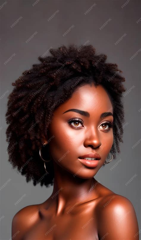 Premium Ai Image Beautiful Ebony Woman Created With Generative Ai