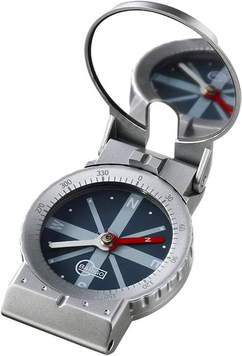 Barigo Model 12 Compass With Mirror Silver Metal Uk