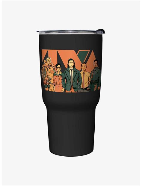 Marvel Loki Tva Groupshot Travel Mug Black Hot Topic