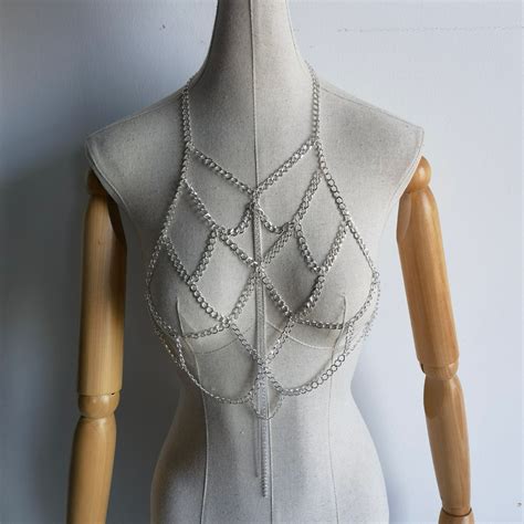 Sexy Body Chain Mesh Body Chain Necklace Body Chain Chest Chain