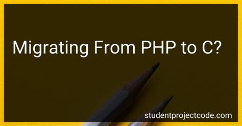 Migrating From Php To C In 2025