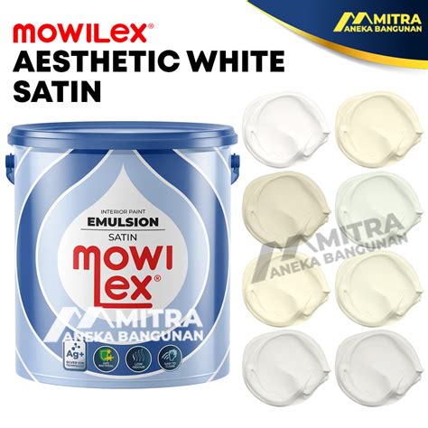 Jual CAT TEMBOK MOWILEX ACRYLIC EMULSION SATIN 2 5 LITER KILAP WARNA