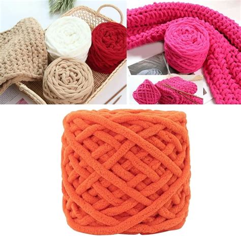 Dreamyjuly Chunky Acrylic Bulky Knitting Yarn Washable Hand Knit Yarn
