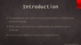 Comparatives A Primer PPT