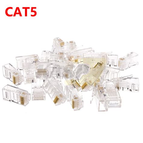 Rj45 Connector Cat5 Cat5e Cat6 Rj45 Connector 8p8c Modular Ethernet Cable Header Plug Lazada Ph