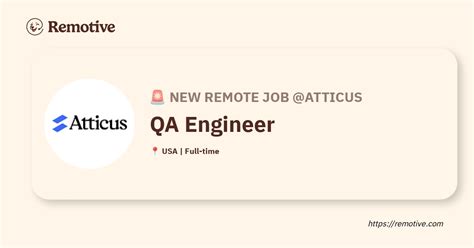 [hiring] qa engineer atticus