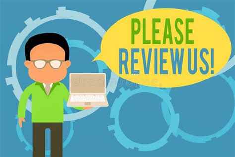 Word Writing Text Please Review Us Business Concept For Situation Or