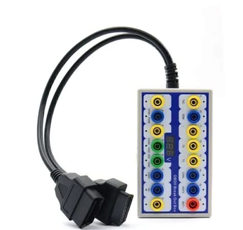 car obd 2 break out box obd2 breakout box obd obdii protocol detector