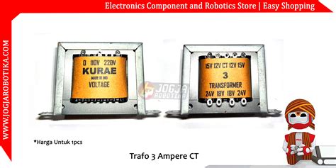 Trafo 3 Ampere CT Transformator Toko Komponen Elektronik Listrik