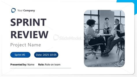 Simple Project Sprint Review Powerpoint Slide Slidemodel