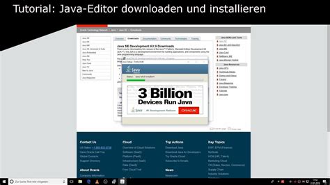Java Editor Downloaden Und Installieren Tutorial Folge 1 Youtube