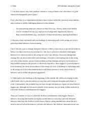 IRIS Module Acting Out Cycle Docx J Shiel IRIS Module Acting Out Cycle 1 List Three Reasons