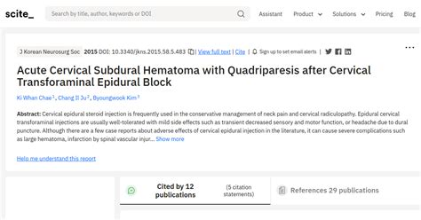 Acute Cervical Subdural Hematoma With Quadriparesis After Cervical