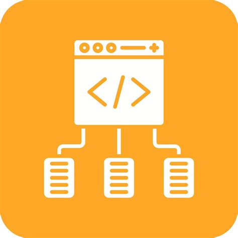 Code Framework Glyph Round Corner Background Icon 16033289 Vector Art