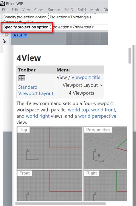Bug 4view Asks For Specify Projection Option Serengeti Rhino